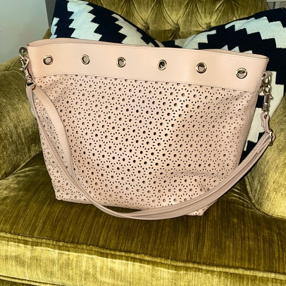 H&M | Bags | Hm Bag Pinknude Color Smallmedium Tote | Poshmark